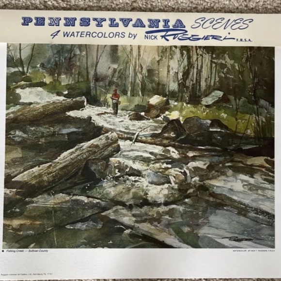 Nick T. Ruggieri | Wall Decor | Set Of 4 Vintage Nick Ruggieri ...